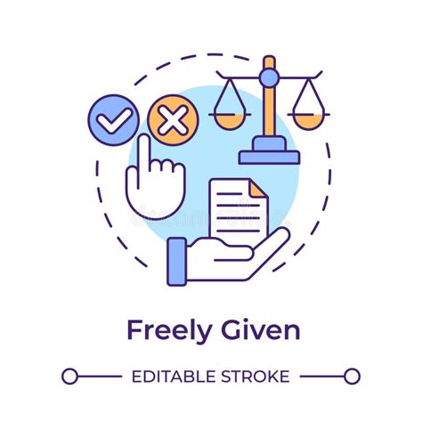 Freely Given Multi Color Concept Icon Stock Illustration Illustration Of Principle Safety