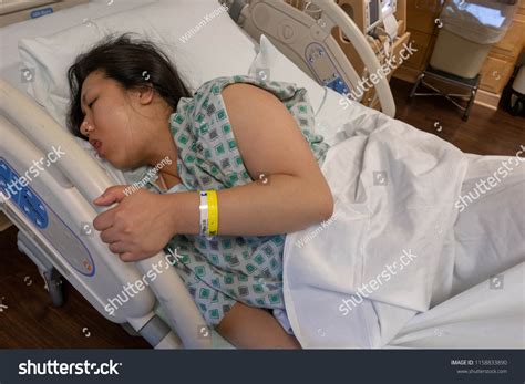 Sick Woman In Bed
