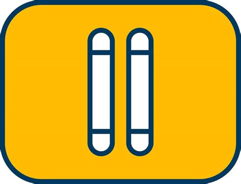 Yellow And White Pause Button Icon Or Symbol 25045263 Vector Art At Vecteezy