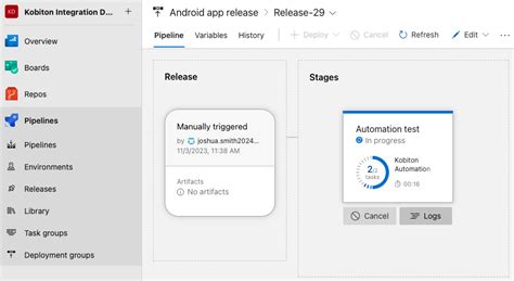 Run An Automation Test Using Azure Devops Kobiton Docs