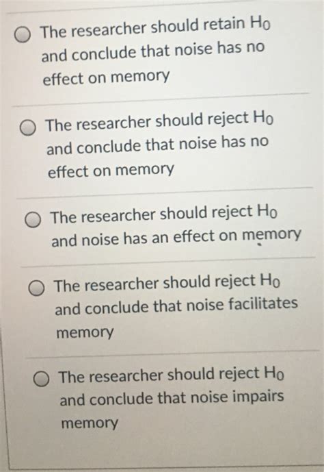 Solved You Want To Determine Whether Noise Makes A Chegg