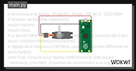 Servomoteur Design Projet Wokwi Esp32 Stm32 Arduino Simulator