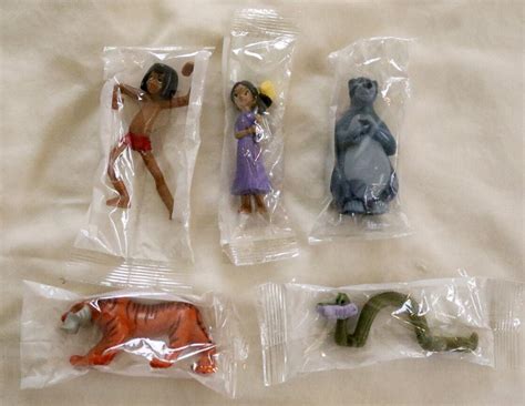 Walt Disney The Jungle Book Set Of 5 Toy Figures Rare Baloo Mowgli