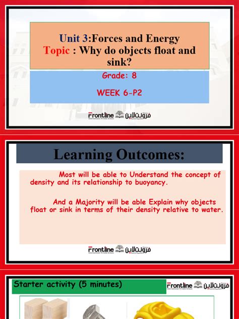 week 6 period 2 why do objects float and sink pdf buoyancy