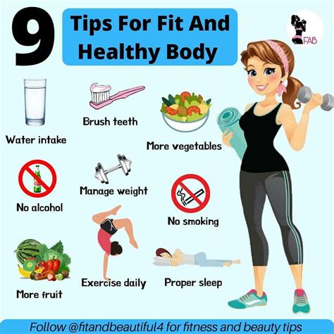 Tips For Fit And Healthy Body How To Have A Healthy Body Tips How To