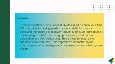 continuous time pid controller design for magnetic levitation device a