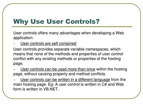 Ppt Module 8 Creating User Controls Powerpoint Presentation Free