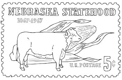 Nebraska State Symbols Coloring Pages 2025