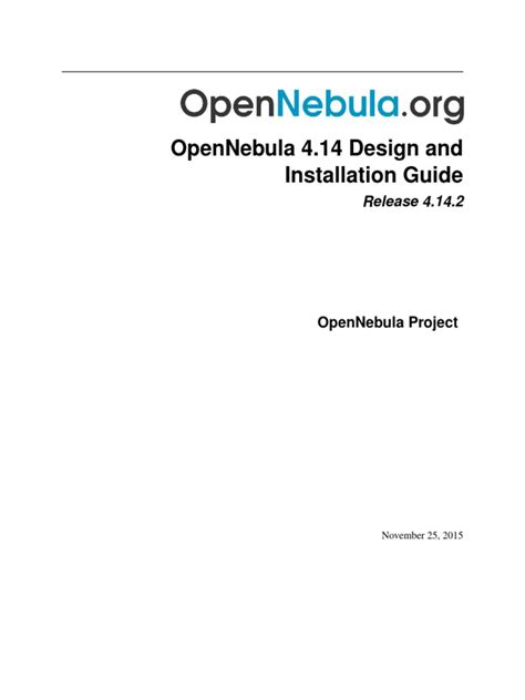 Opennebula 414 Design And Installation Guide Pdf Advanced Packaging Tool Virtual Machine Opennebula 414 Design And Installation Guide Pdf Advanced Packaging Tool Virtual Machine