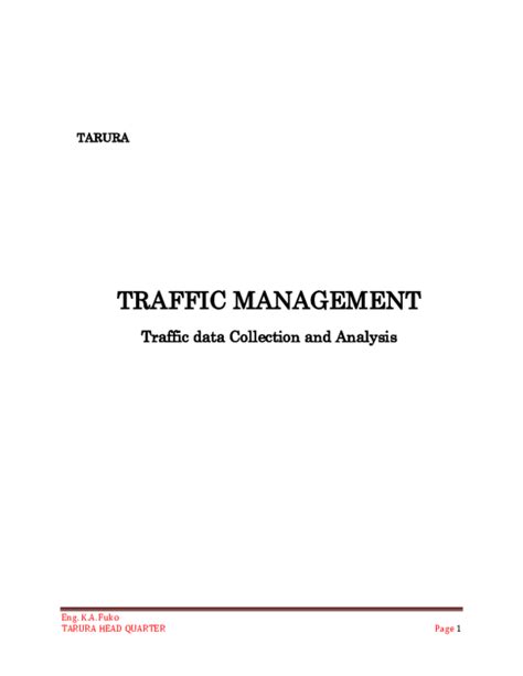 Doc Traffic Data Collection And Analysis