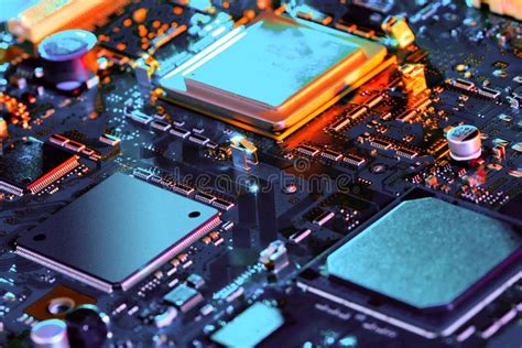 Electronic Circuit Board Part Of Electronic Machine Component Concept