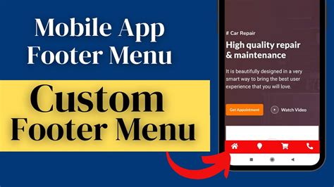 How To Create Mobile App Footer Menu In Wordpress Create Bottom Menu Bar In Wordpress Website