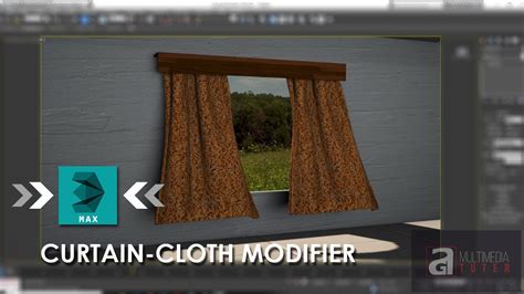 3ds Max Cloth Modifier Curtain Tutorial Youtube