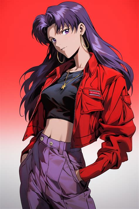 Katsuragi Misato Neon Genesis Evangelion Generated By Snarfuser