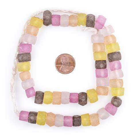 48 Recycled Java Glass Beads Sea Glass Beads Pizzazz Mix Etsy