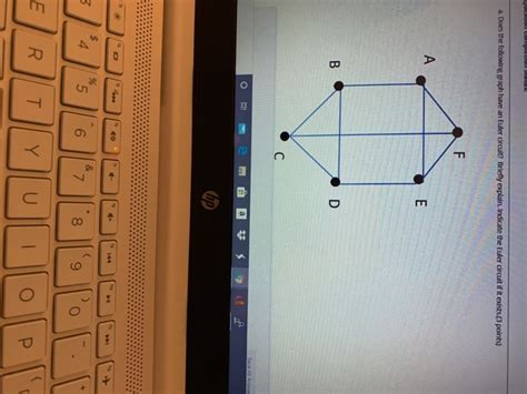 Solved A Does The Following Graph Have An Euler Circuit