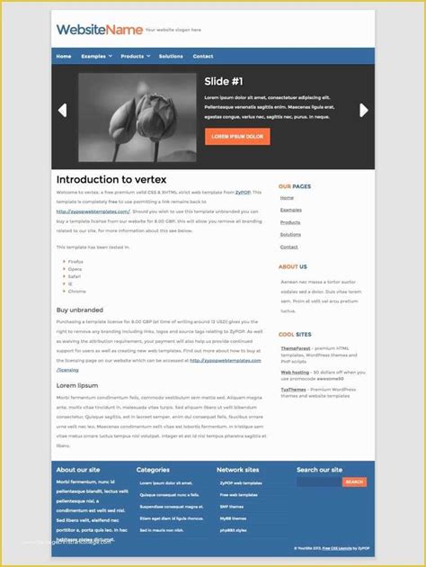 Free Html Css Templates Of Free Css Templates Heritagechristiancollege