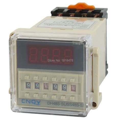 DH S S AC DC V V V SPST P S H Timer Delay DIN Rail Time Relay DH S S W Socket In