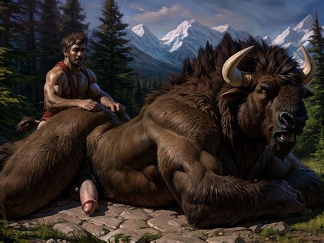Rule 34 2024 Ai Generated American Bison Anal Anal Sex Anthro Ass Balls Bison Bovid Bovine
