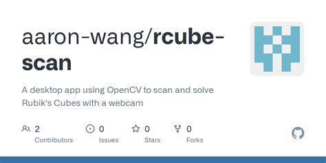 GitHub Aaron Wang Rcube Scan A Desktop App Using OpenCV To Scan And Solve Rubik S Cubes With