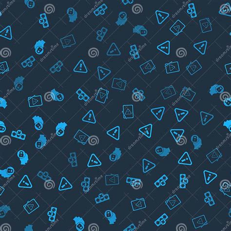 Set Password Protection Exclamation Mark In Triangle Tablet With Exclamation And Human Head