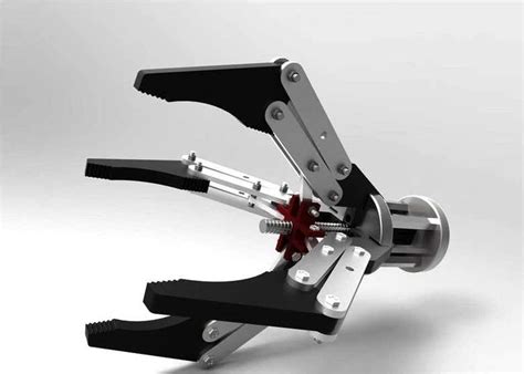 Design And 3d Modeling Of Four Jaw Gripper Design Freelancer