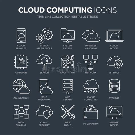 Cloud Omputing Internet Technology Online Services Data Information Security Connection