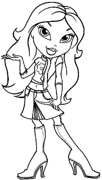 Bratz Mermaid Coloring Pages