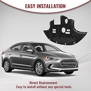 Hyundai Elantra Engine Cover Front Engine Splash Shield Hy1228187