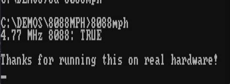 The 8088mph Cpu Test