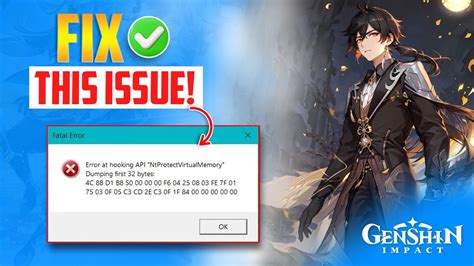 How To Fix Genshin Impact Error At Hooking API NTProtectVirtualMemory On PC YouTube