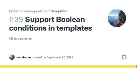 Support Boolean Conditions In Templates · Issue 39 · Bpmn Iobpmn Js