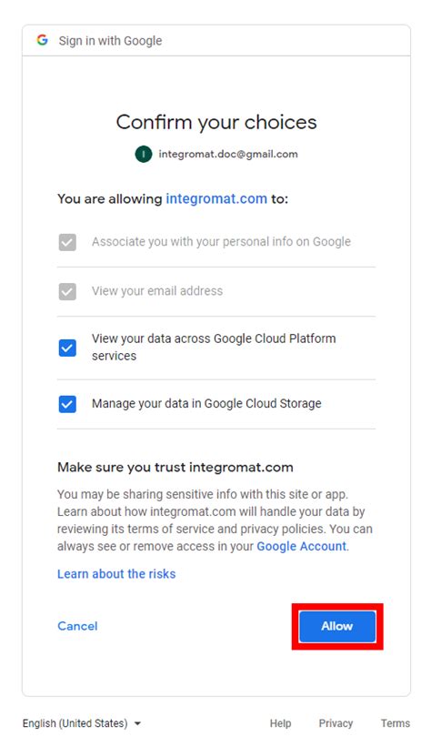 Google Cloud Storage - Ibexa Connect Documentation