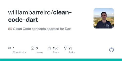 Github Williambarreiroclean Code Dart 📖 Clean Code Concepts Adapted