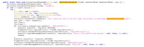 Insecure Object Serialization