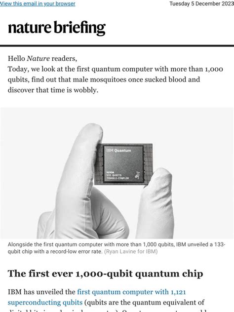 Nature Journal First 1000 Qubit Quantum Chip Released Milled