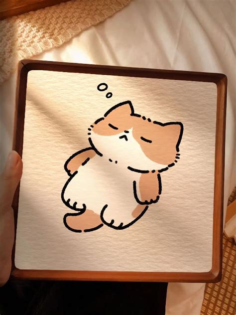 小猫在房间睡觉的简笔画简单（流行18张）简笔画图片大全