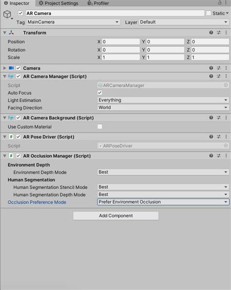 No Occlusion Happening In Build Issue Unity Technologies Arfoundation Samples GitHub