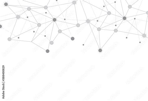 Network Abstract Connection Isolated On White Background Network