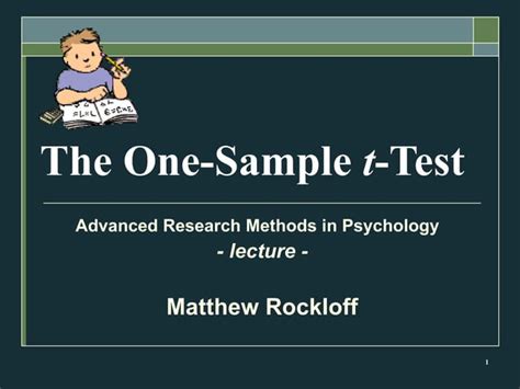 A One Sample T Test PPT