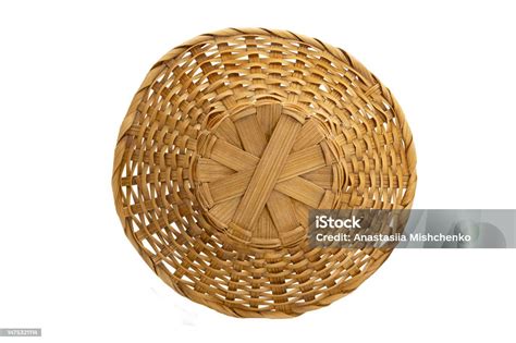 해변을 위한 짠 밀짚 국가 모자 흰색 고립된 배경에 들판 휴가 여행 위에서 본 모습 갈색에 대한 스톡 사진 및 기타 이미지 갈색 개인 장식품 고리 세공 Istock