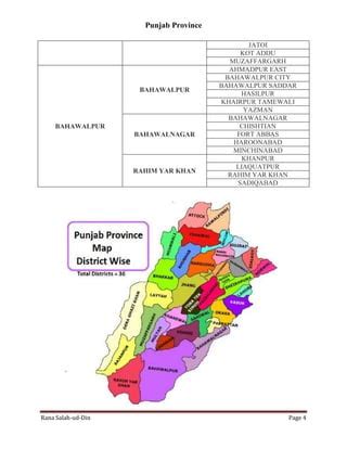 Punjab Province Pakistan Data Pdf