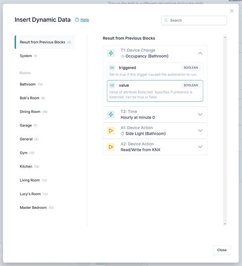 Use Dynamic Data In Automation 1home Server Documentation