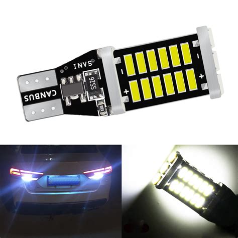 자동차 Led 트렁크 램프 T10 T15 W16w 4014 45smd 26smd 캔버스 브레이크 라이트 방향 지시등