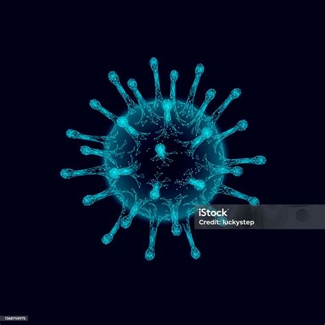 3d 바이러스 세포 낮은 폴리 다각형 삼각형 감염 만성 질환 간염 바이러스 인플루엔자 독감 세포 감염 유기체 보조 보조 추상 의학 과학 의료 벡터 일러스트 3차원 형태에