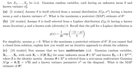Let Xi Xn Be Iid Gaussian Random Variables