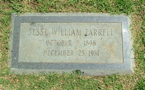 Jesse William Farrell 1896 1951 Find A Grave Memorial