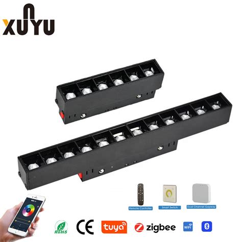Smart Tuya Wifi 48v Magnetic Track Light 6w Led Linear Spotlight