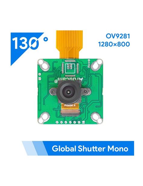 ov9281 1mp global shutter noir mono camera module with 130deg m12 mount for raspberry pi