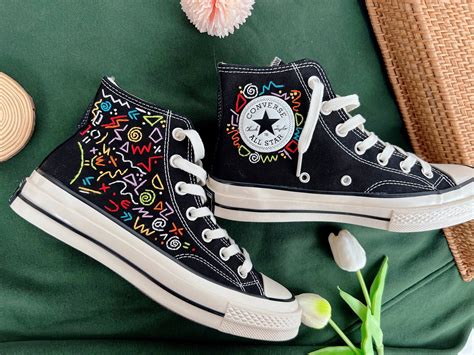 Custom Converse Math Formula Embroidery Pattern Embroidered Inspire Uplift
